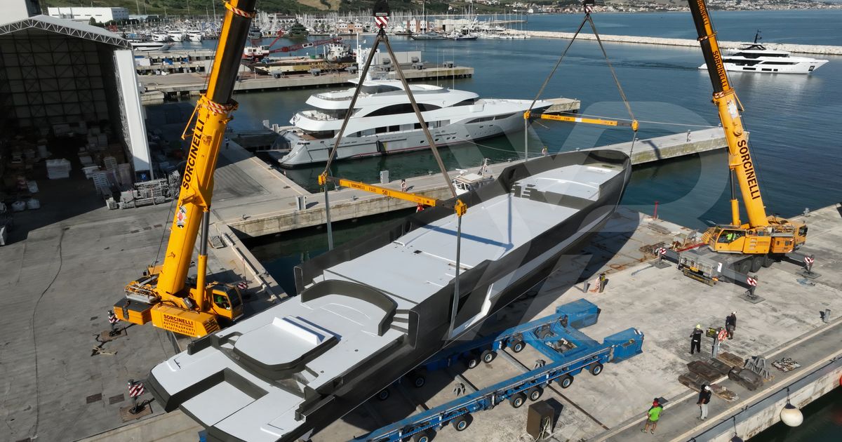 First ISA Viper 130 Superyacht Moves into Outfitting Phase in Italy ...
