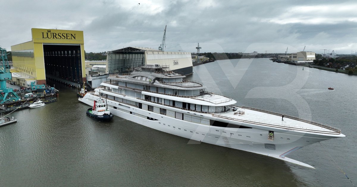 Exclusive Video: 146m Superyacht PROJECT DEFY by Lürssen Emerges for ...