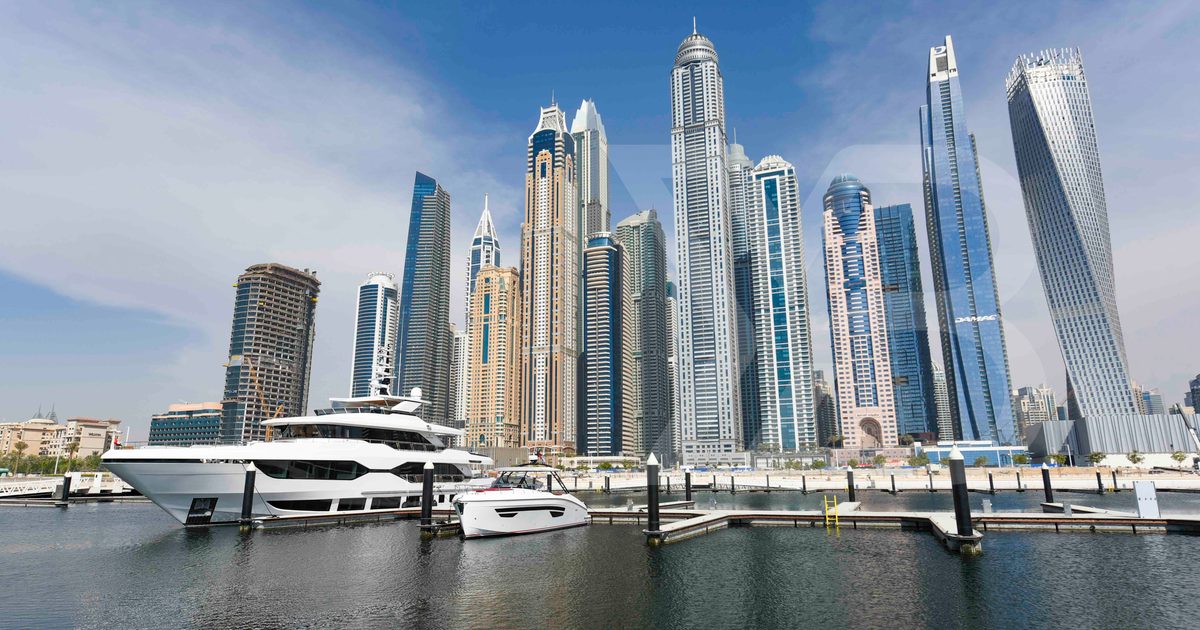 Watch: Dubai Harbour Marina welcomes Majesty 120 ahead of official ...