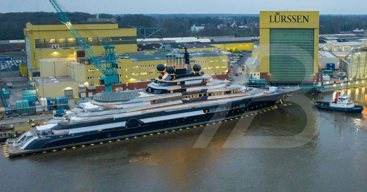 Lurssen Launch one of the World's Biggest Yachts, the 145m superyacht ...