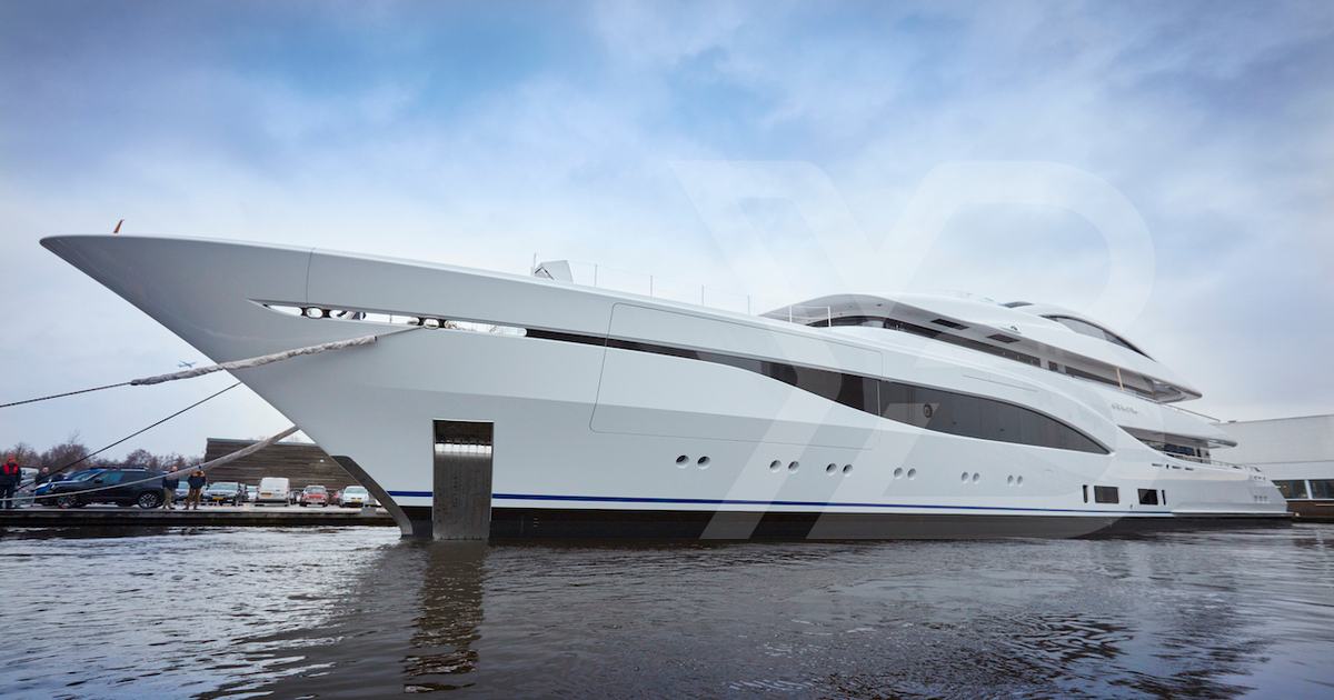 Feadship successfully launch 75m ARROW superyacht | YachtBuyer
