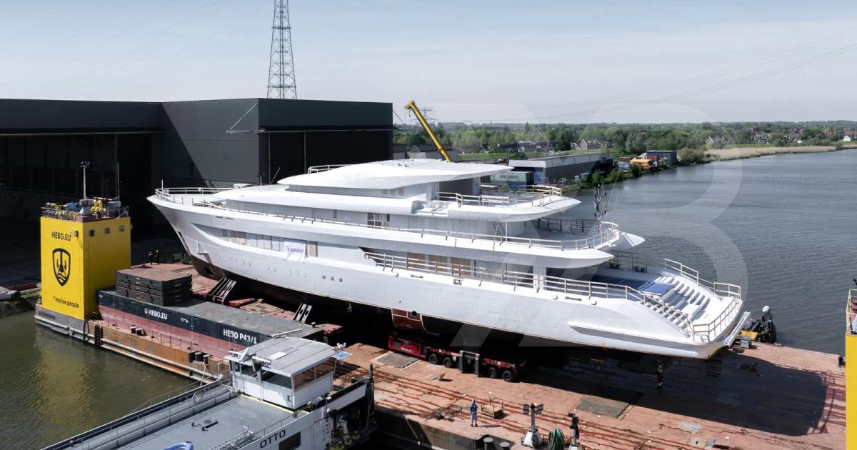 Feadship PROJECT 827 revealed prior to outfitting | YachtBuyer