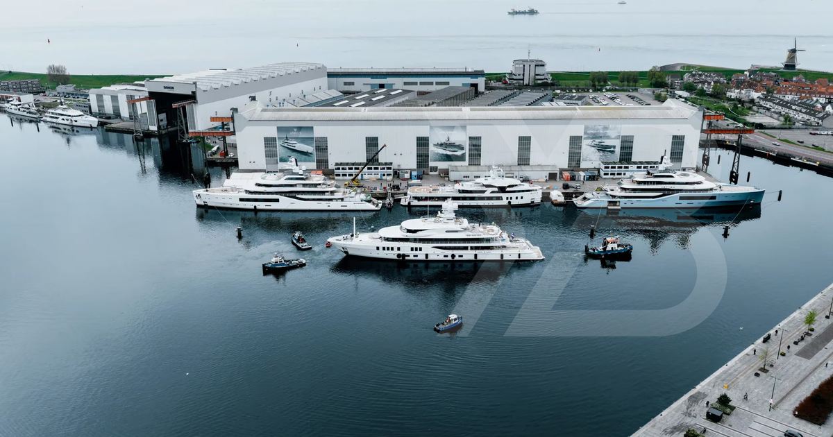74m Amels 242 Superyacht Synthesis Returns to the Water Following Refit ...