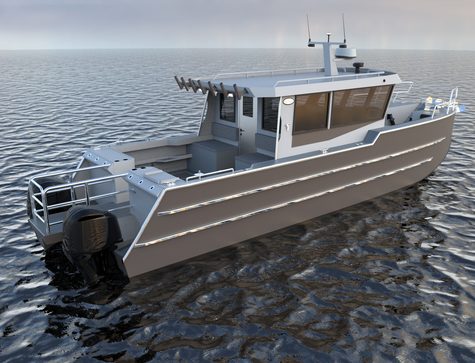 Bering Marine BM36 FC Bow Ramp Boat