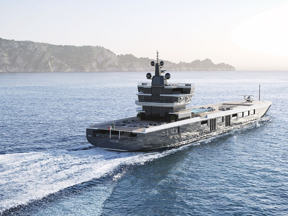 Local Kombat Monza Boats Oceanco And MBYD's 150m Container Ship